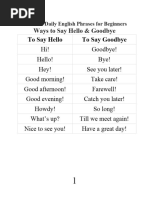 100 Two-Word English Phrases | PDF