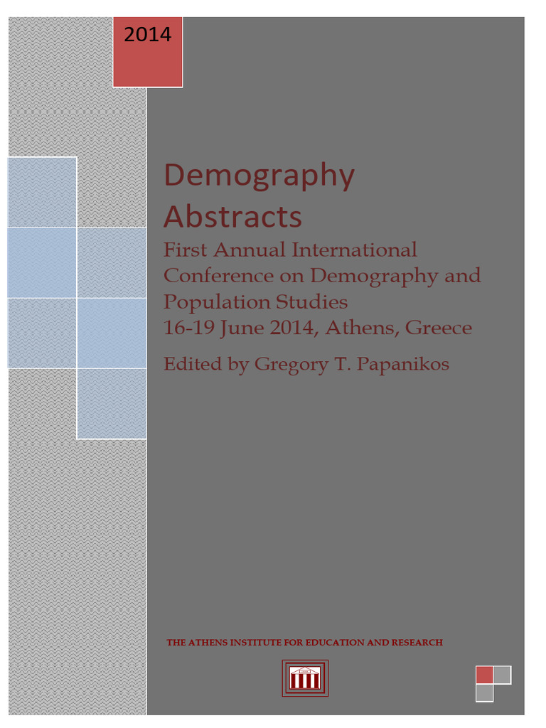 Demography and Population Studies Abstra | PDF | Demography | Grandparent