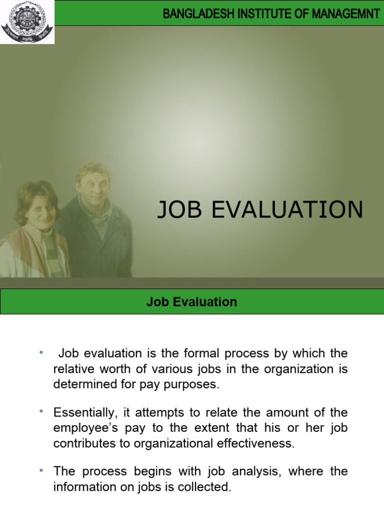 4.2 Job Evaluation | PDF | Employment | Human Resource Management
