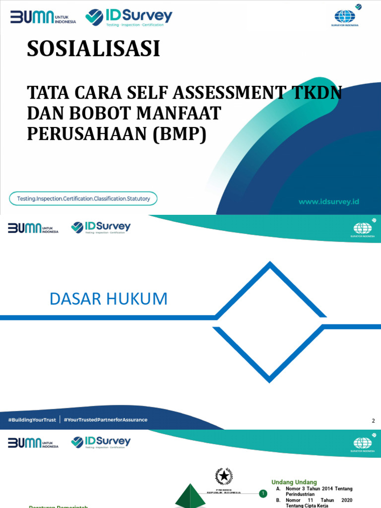 PT SI Sosialisasi Tata Cara Self Assessment TKDN Dan BMP Compressed | PDF