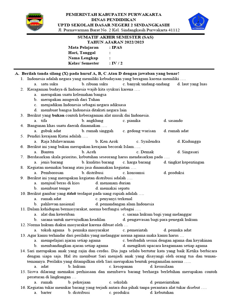 SAS IPAS Kelas 4 Genap | PDF | Perjalanan