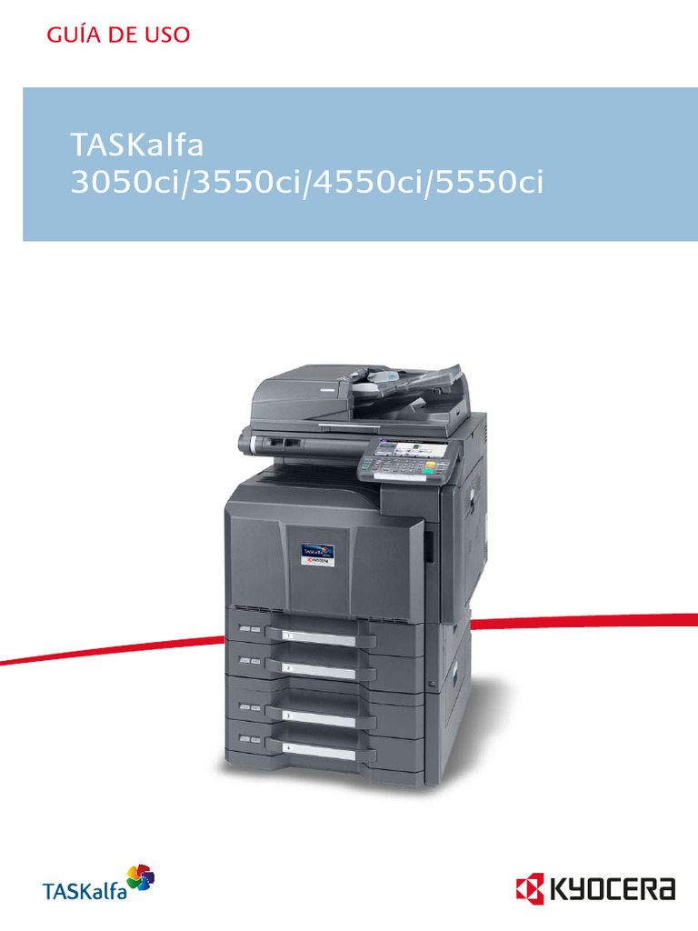 Kyocera TASKalfa 4550ci | PDF | Fax | Almacenamiento de datos de la ...