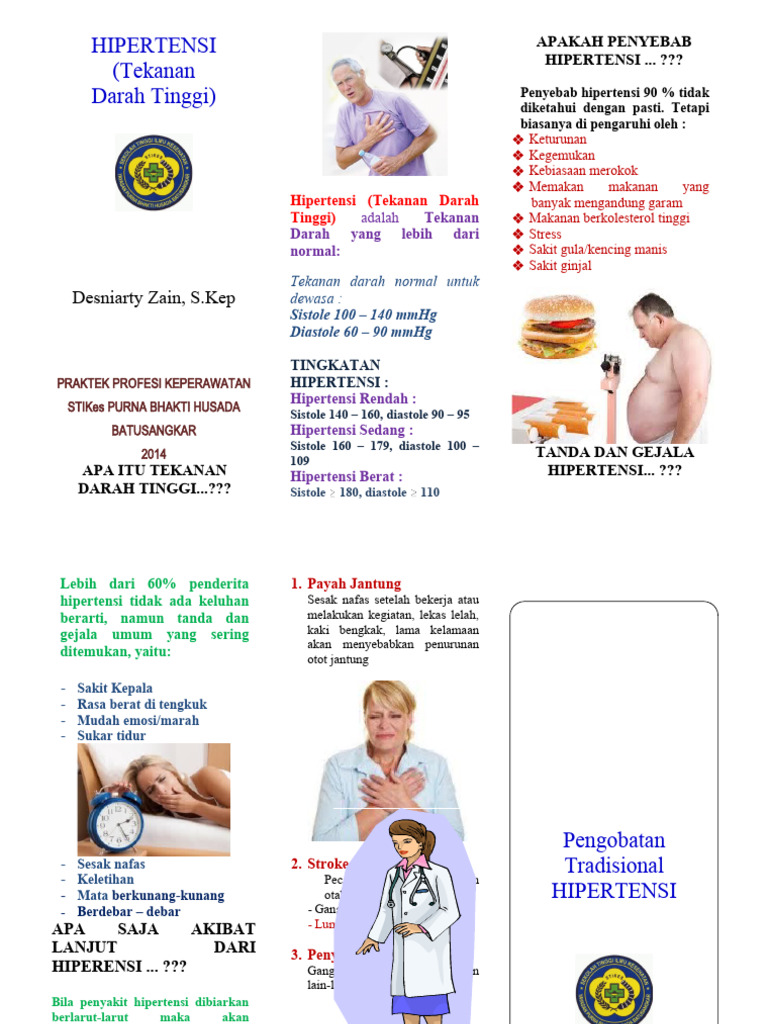 Leaflet Hipertensi, A4 | PDF