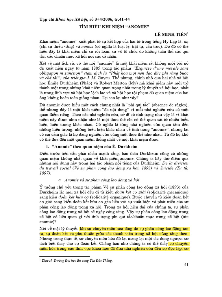 BD4-Tim Hieu Khai Niem Anomie | PDF
