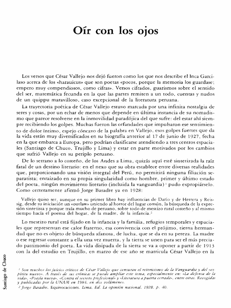 Oir Con Los Ojos | PDF