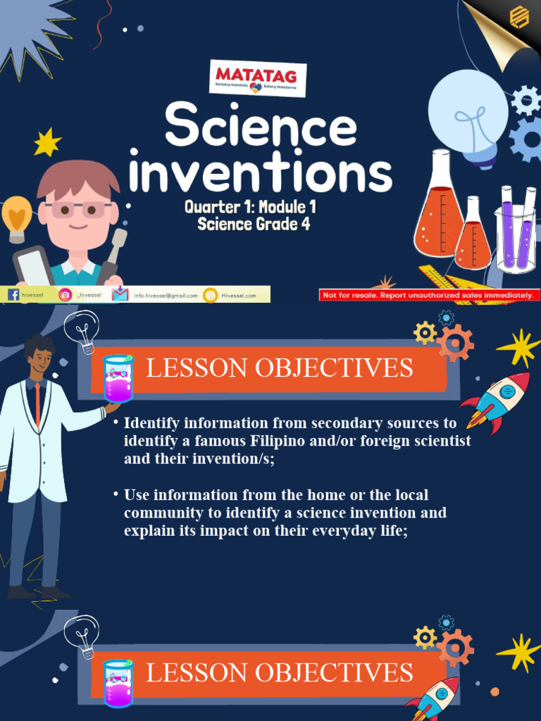 Module 1 Science Inventions Grade 4 Tlwjwa | PDF | Science | Invention