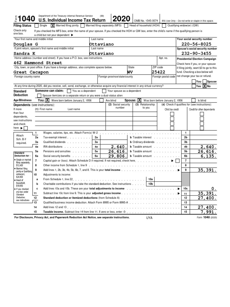2020 IRS Form 1040 Overview | PDF | Tax Refund | Irs Tax Forms