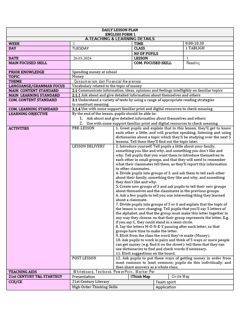 M3 Eng 1T (S) | PDF | Information | Learning