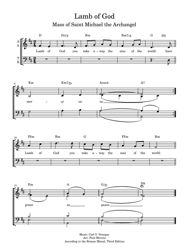 Lamb of God | PDF | Western Christianity | Christian Worship And Liturgy