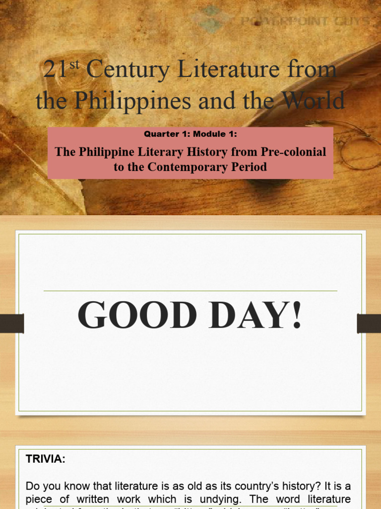 21st Century Literature Module 1 | PDF | Poetry | Philippines