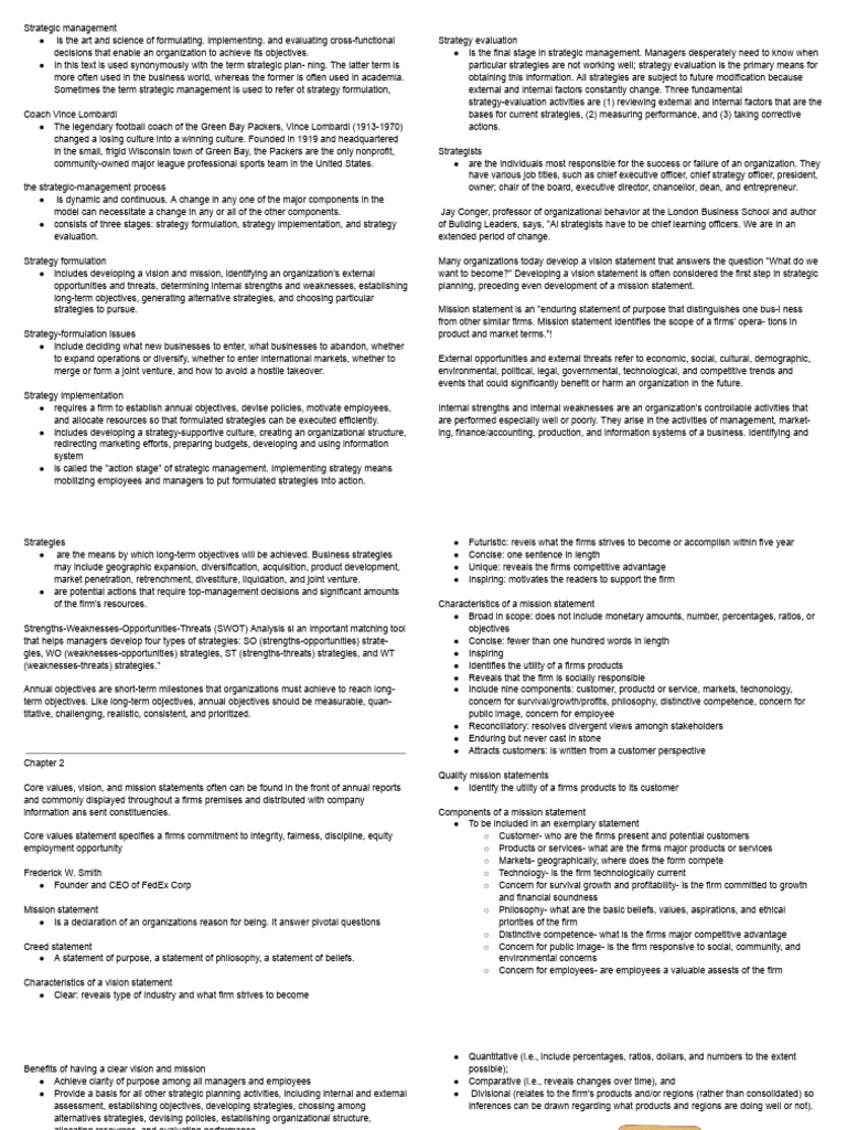 Stratma Lecture | PDF | Strategic Management | Market (Economics)