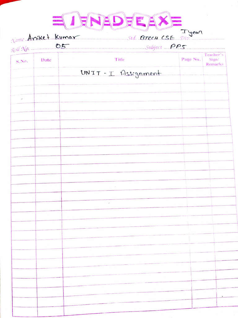 Btech (Cse) 1year, Subject-Pps | PDF | Computing | Computer Architecture