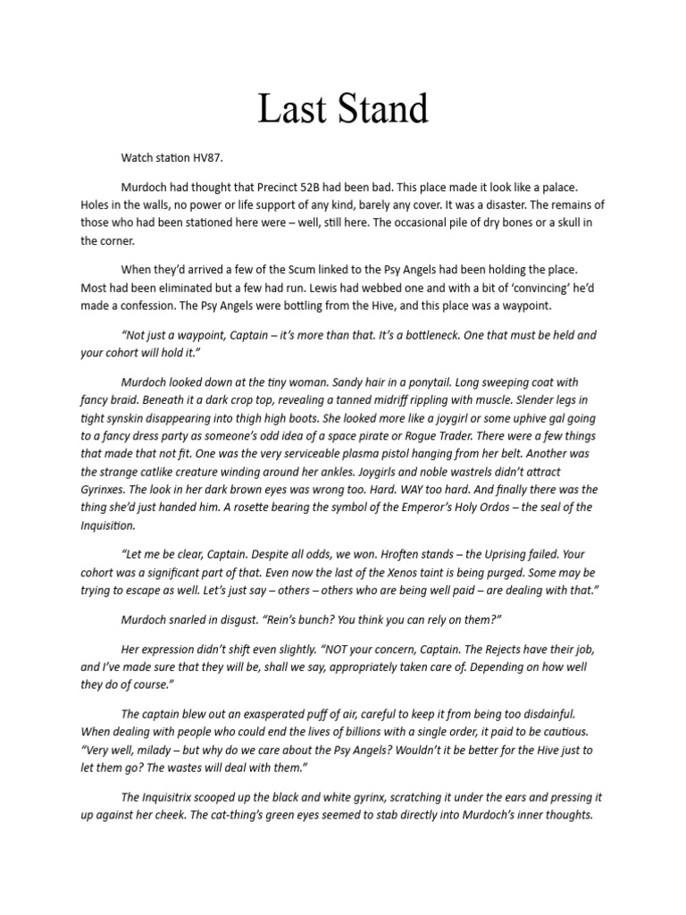 Last Stand | PDF | Young Adult
