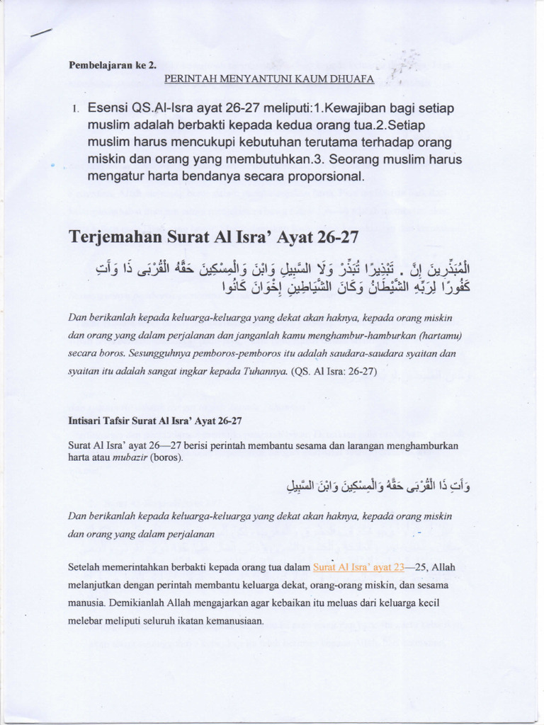 Bahan Ajar Pai Kelas 12 Agustus 2023 (Pa Atang) | PDF