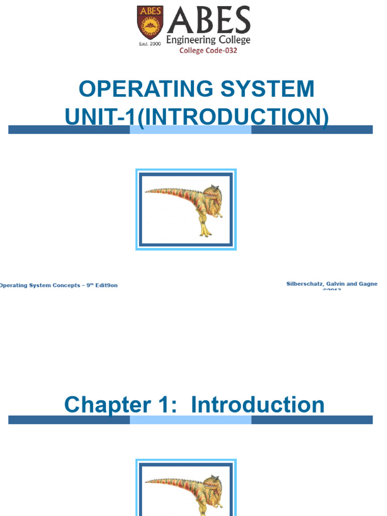 Os Unit-1 Introduction | PDF | Thread (Computing) | Operating System