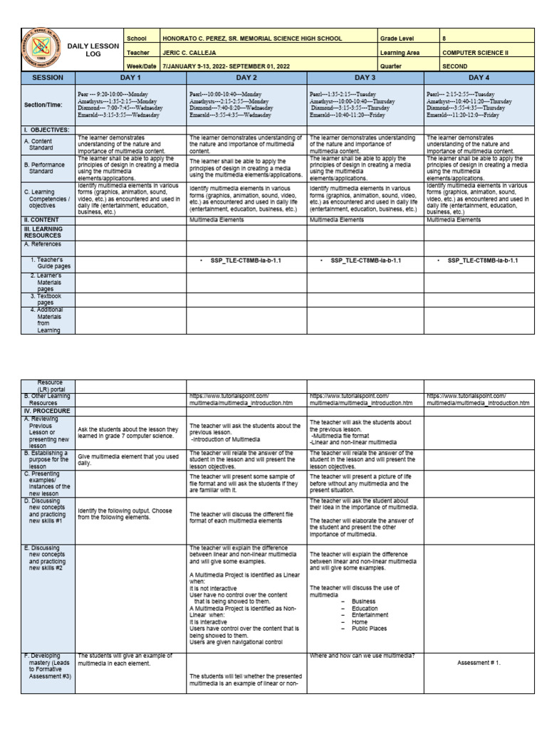 DLL Week 1 | PDF | Multimedia | Learning