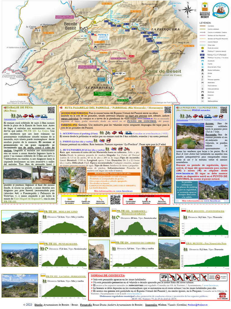 BECEITE. Folleto Excursiones. ESPANOL. 2a Edicion Ano 2023 | PDF ...