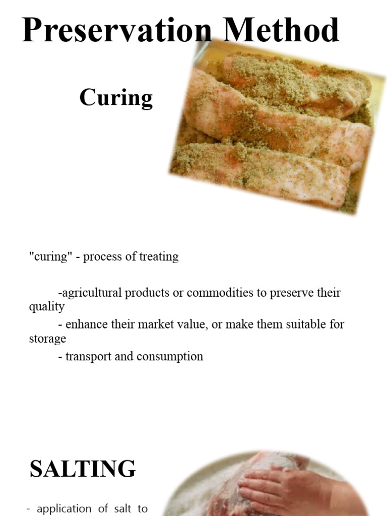 CURING Preservation Method | PDF