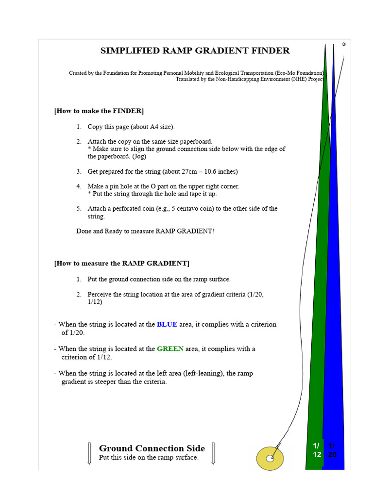 English Version - Simplified Ramp Gradient Finder | PDF | Teaching ...