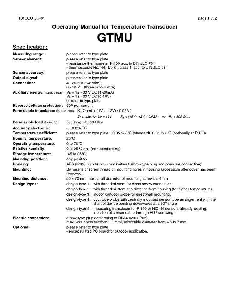 GTMU e | PDF | Electrical Equipment | Electrical Components