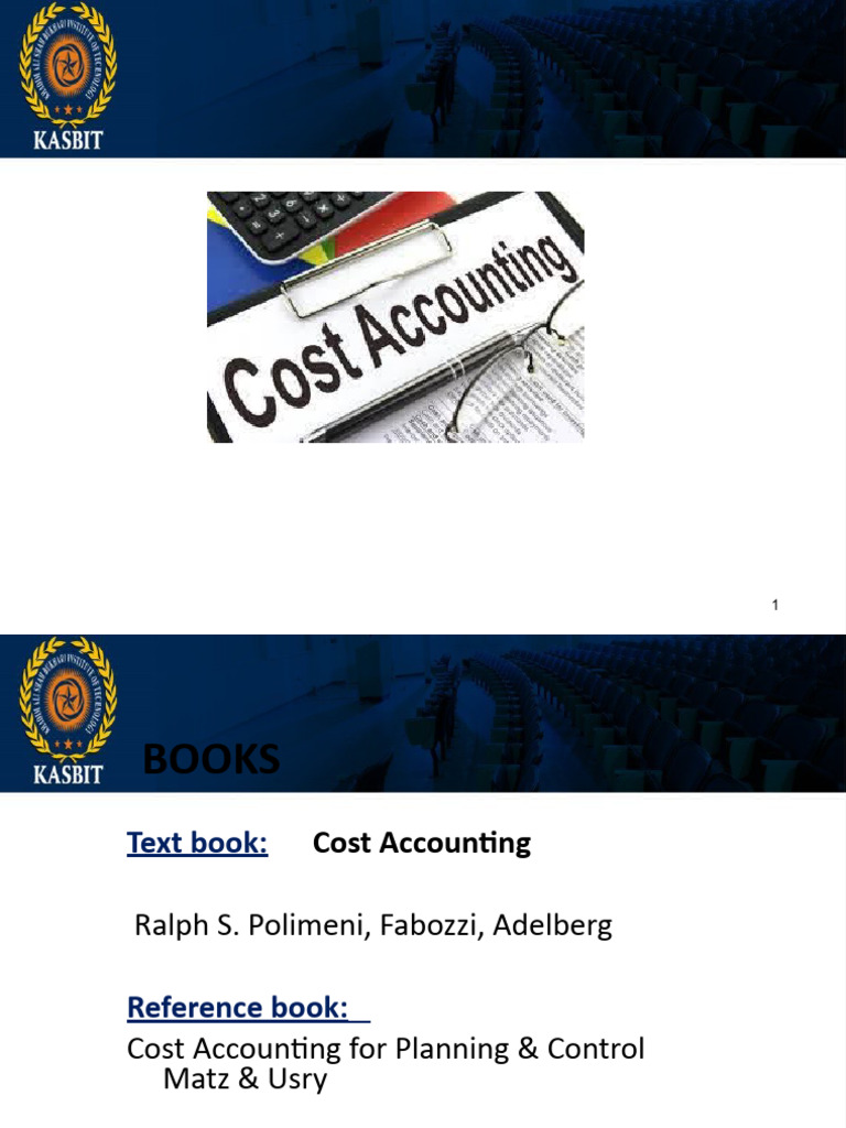 55169CA, Lecture 1 The Nature, Concepts and Classifications of Cost ... 55169CA, Lecture 1 The Nature, Concepts and Classifications of Cost ...