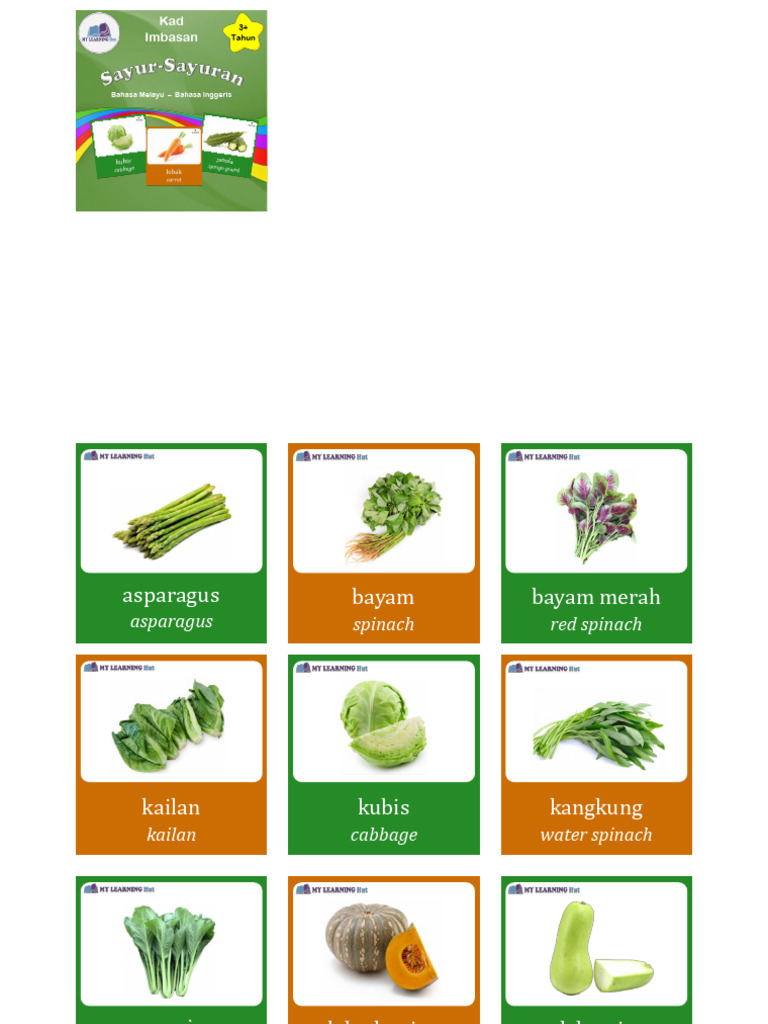 Kad Imbasan Sayur-Sayuran | PDF