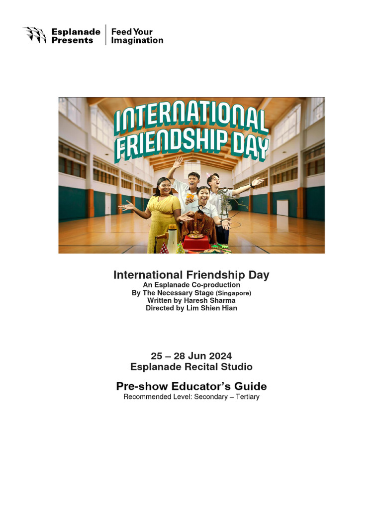 (2024 IFD) Pre-Show Educators' Guide | PDF | Thought | Prejudices