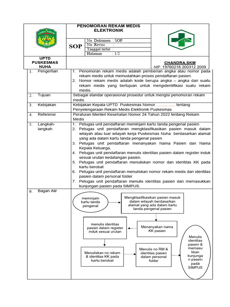 Sop Penomoran Rme | PDF