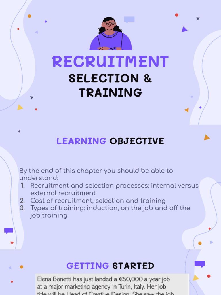 Recruitment: Selection & Training | PDF | Recruitment | Employment