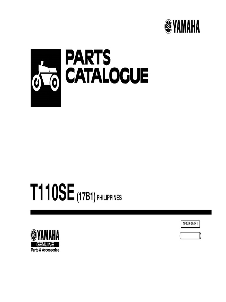 17B1 (1F17B450E1) T110SE Crypton Z | PDF | Vehicle Technology ...