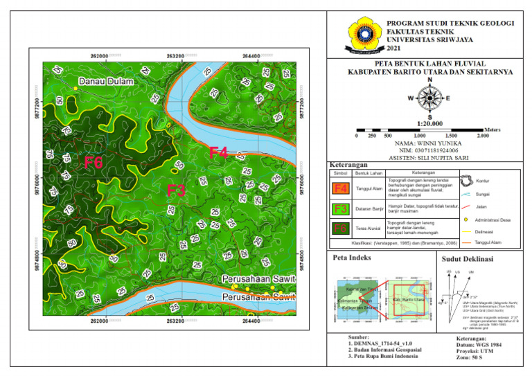 Peta Bentuk Lahan Fluvial | PDF