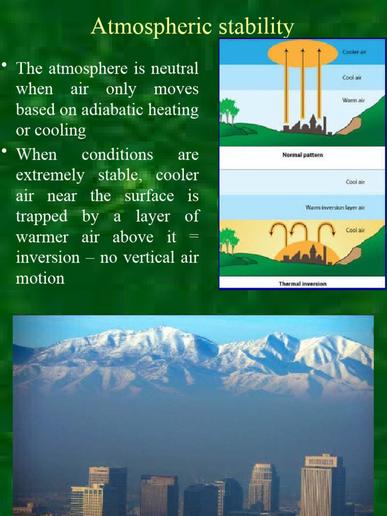 L9 Fundamentals, Atmospheric Stability | PDF | Atmosphere Of Earth | Gases