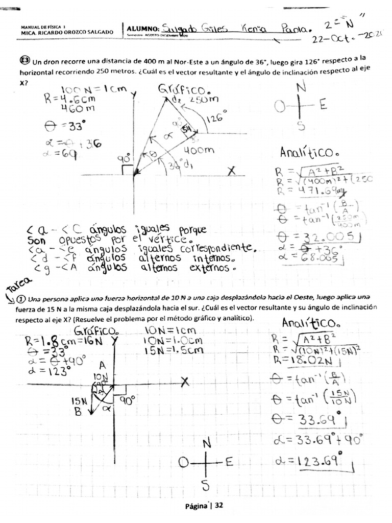 Vectores Concurrentes y Coplanares. | PDF