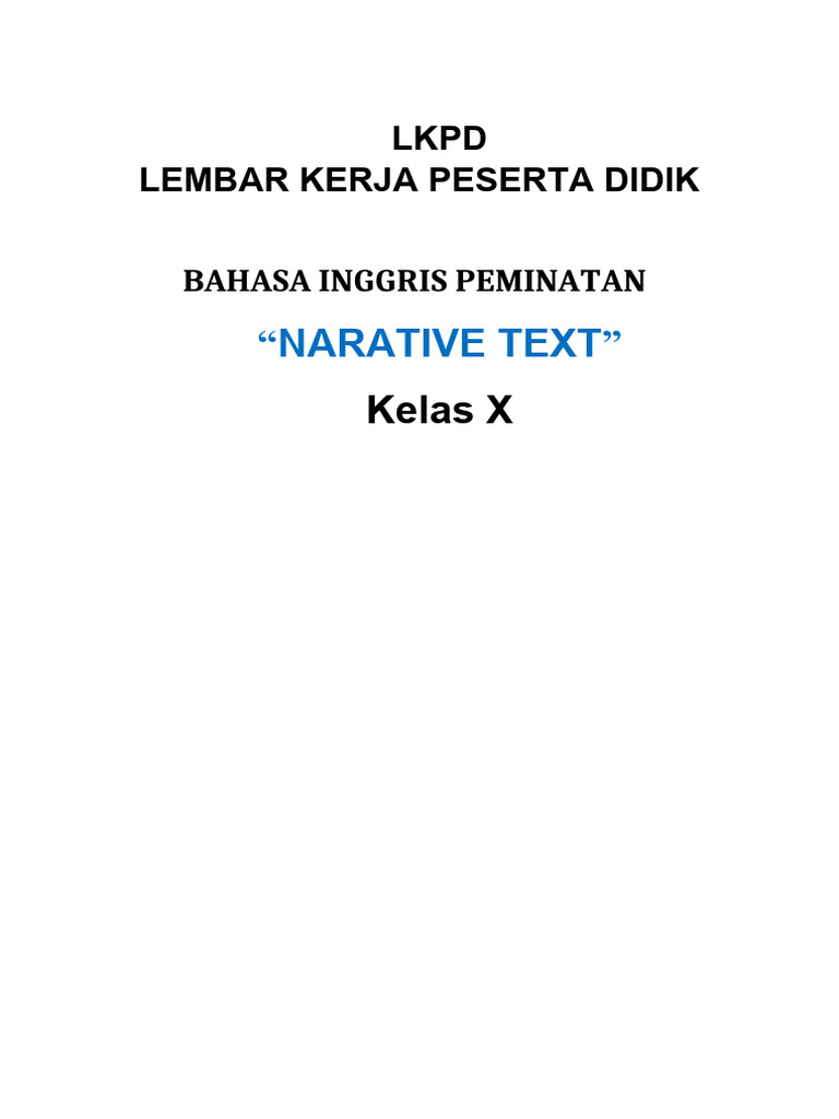 Narative Text LKPD | PDF | Cinderella | Fairy Tales