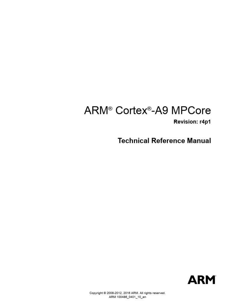 Cortex A9 Mpcore TRM 100486 0401 10 en | PDF | Central Processing Unit ...