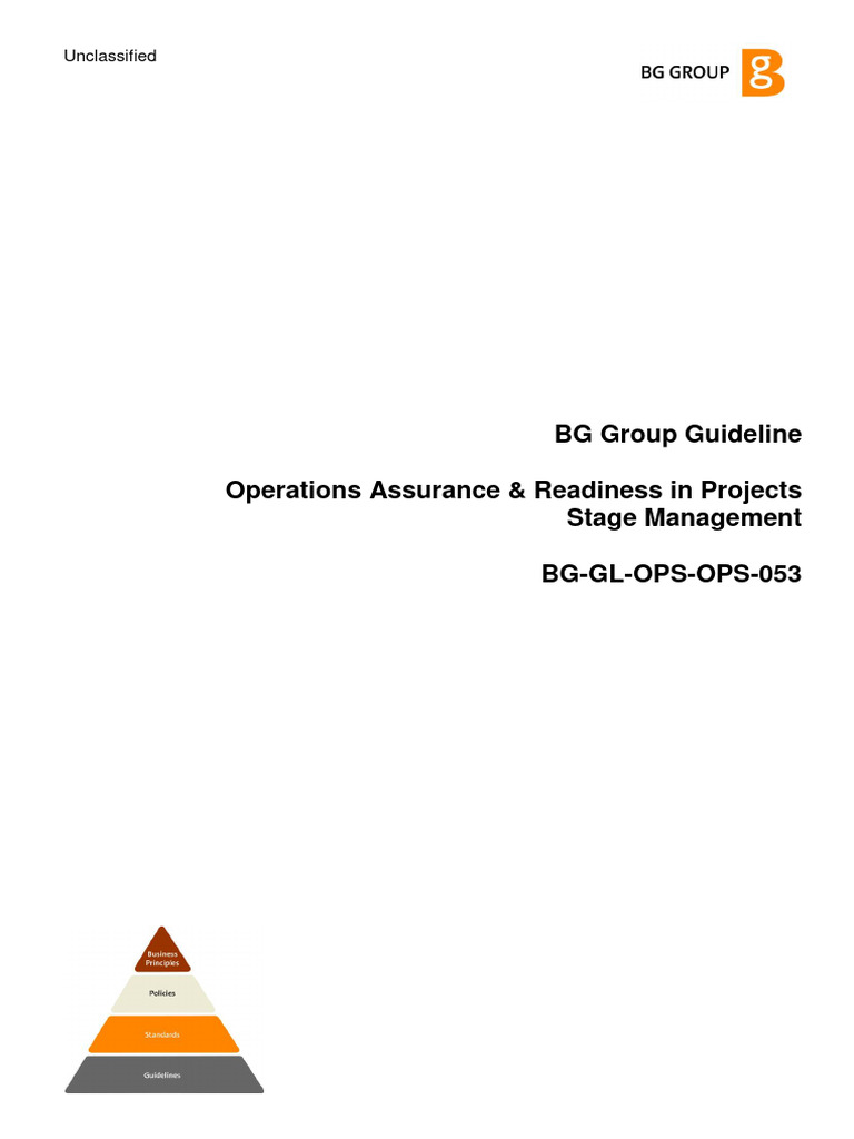 BG-GL-OPS-OPS-053 OAR in Projects Stage Management | PDF | Risk | Logistics