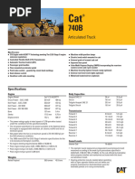Caterpillar 740B Articulated Dump Truck Specs & Dimensions ...