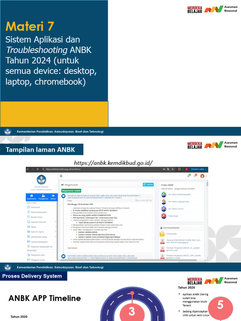 Sistem Aplikasi Dan Troubleshooting ANBK | PDF