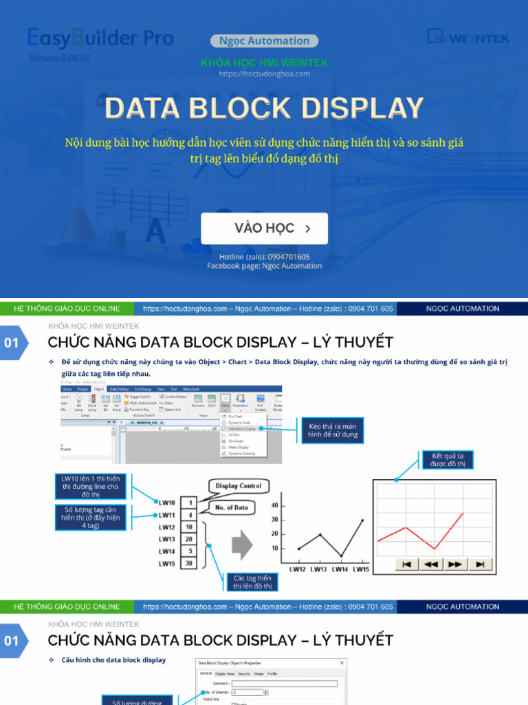 HMI Weintek Data Block Display | PDF