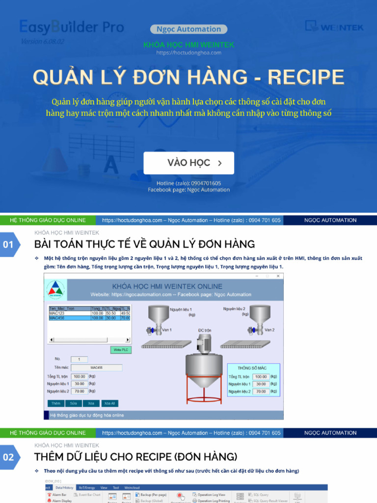 HMI Weintek Recipe | PDF