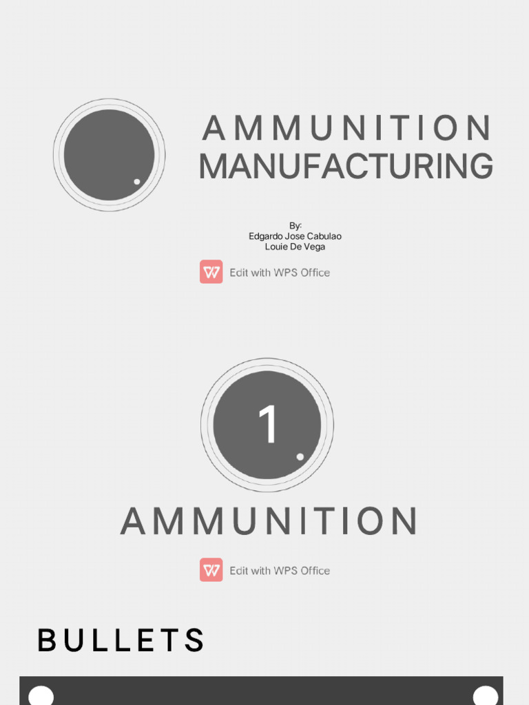 Ammunition Manufacturing Process Overview | PDF | Cartridge (Firearms ...