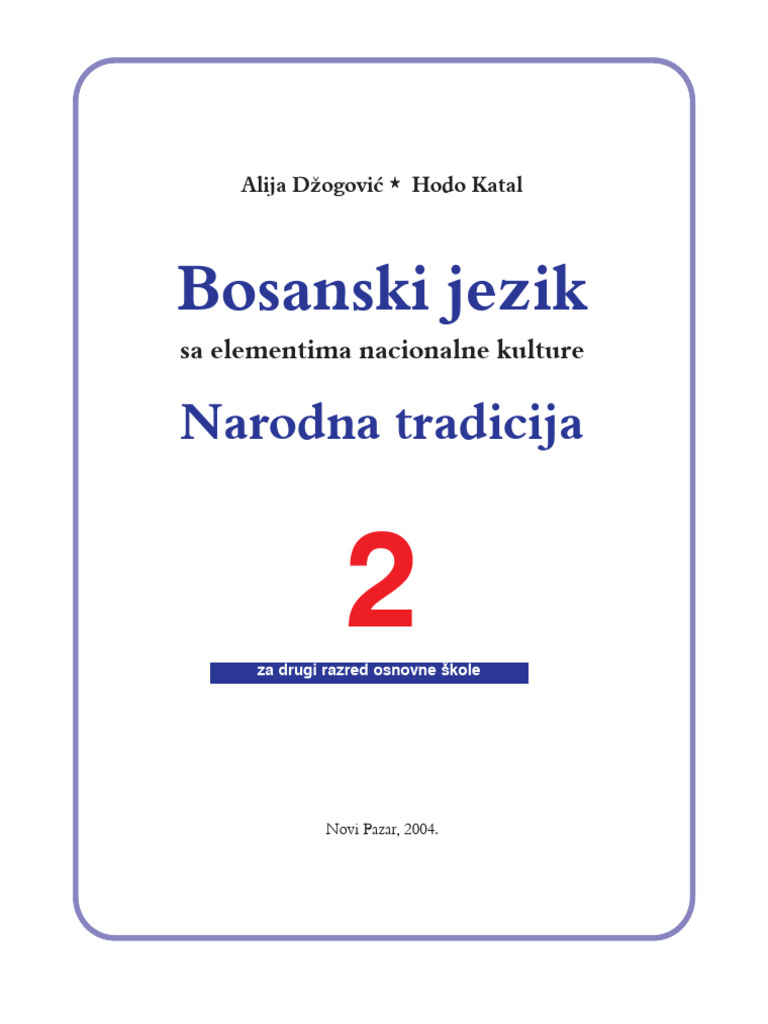 Bosanski Jezik Sa Elementima NK - 2 | PDF