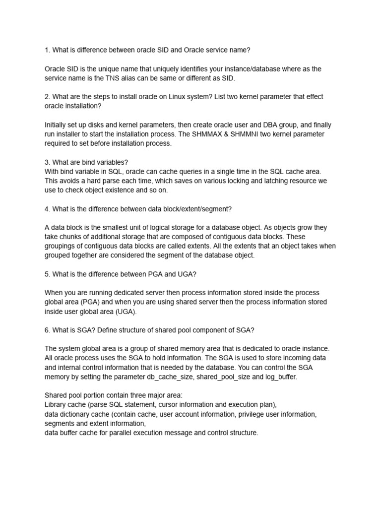 Oracle Database Concepts and Installation Guide | PDF | Databases ...