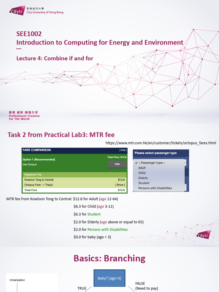 Lecture4 Combine If and For | PDF | Computer Science | Software Engineering