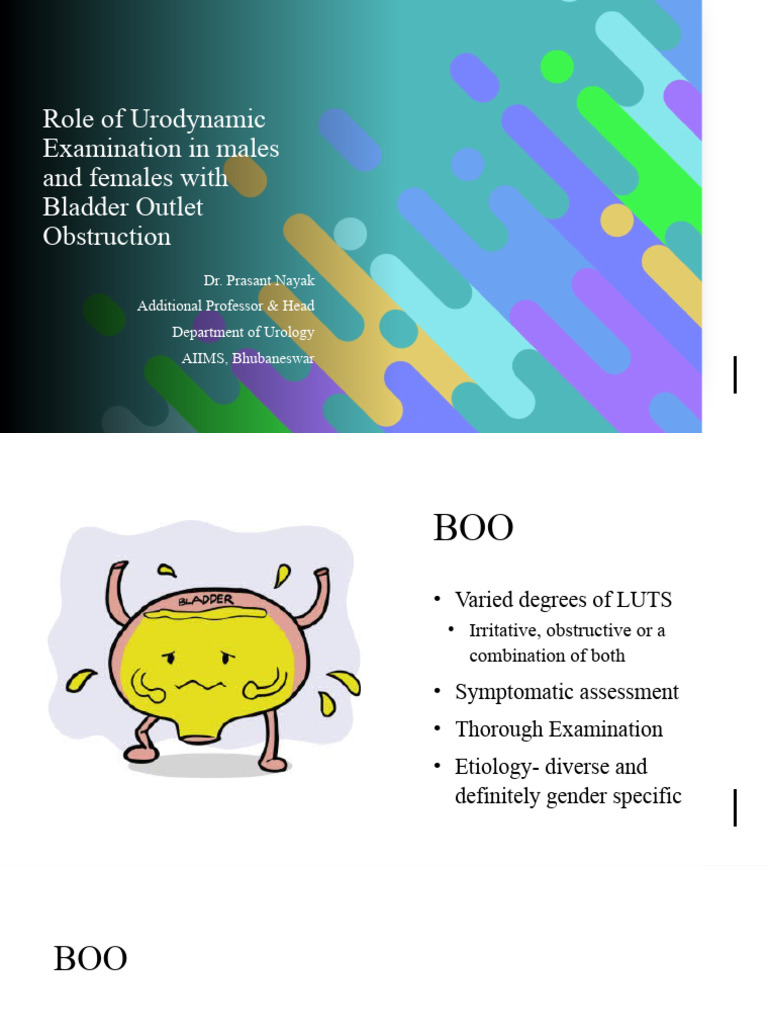 Role of Urodynamic Examination in Males and Females With BOO | PDF ...