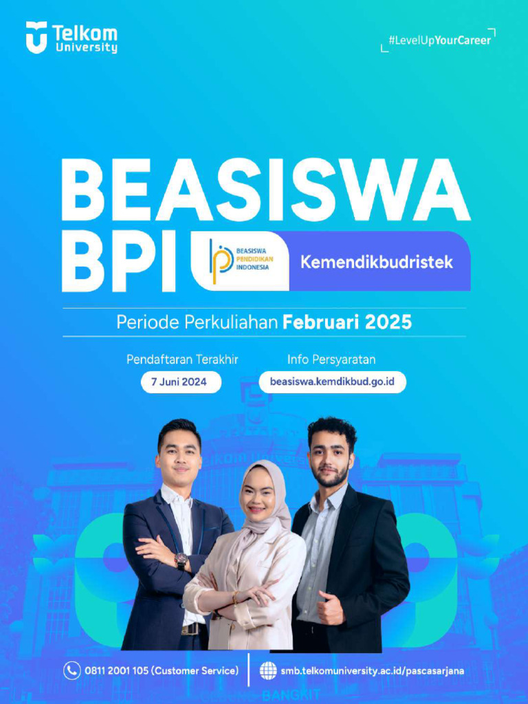 Brosur Jalur Beasiswa BPI Telkom University 2024 | PDF