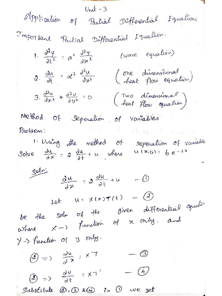 Transforms and Partial Differential Equations Unit 3 | PDF