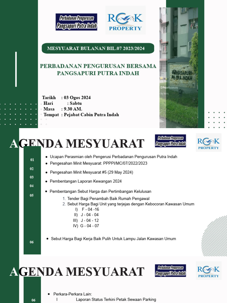 07 MC Meeting 03 Ogos 2024 | PDF