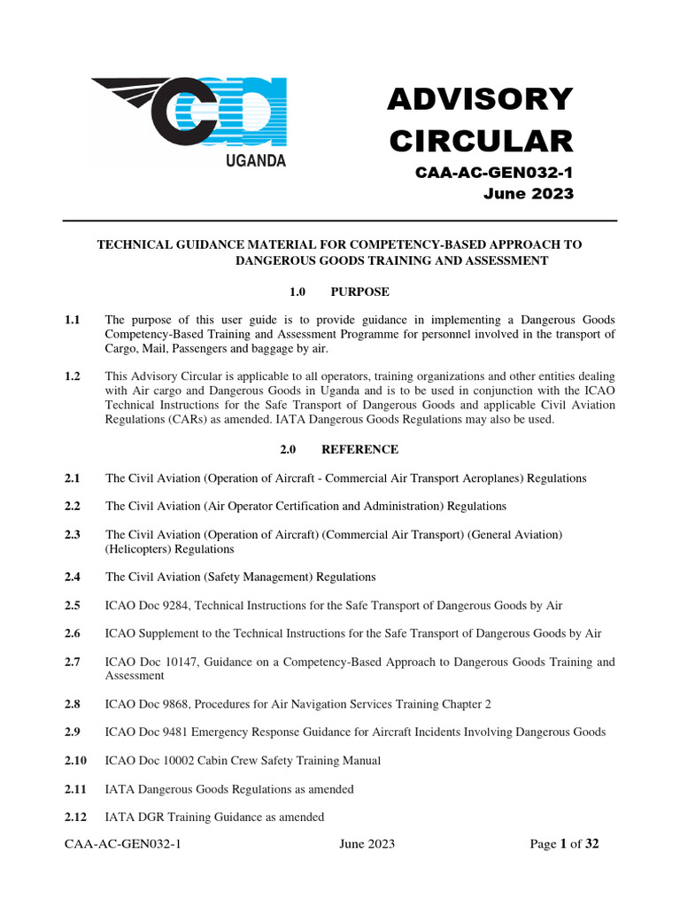 CAA AC GEN032 1 Competency Based Training and Assessment Approach To ...