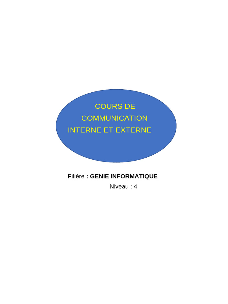 Communication Interne et Externe en Entreprise | PDF | la communication ...